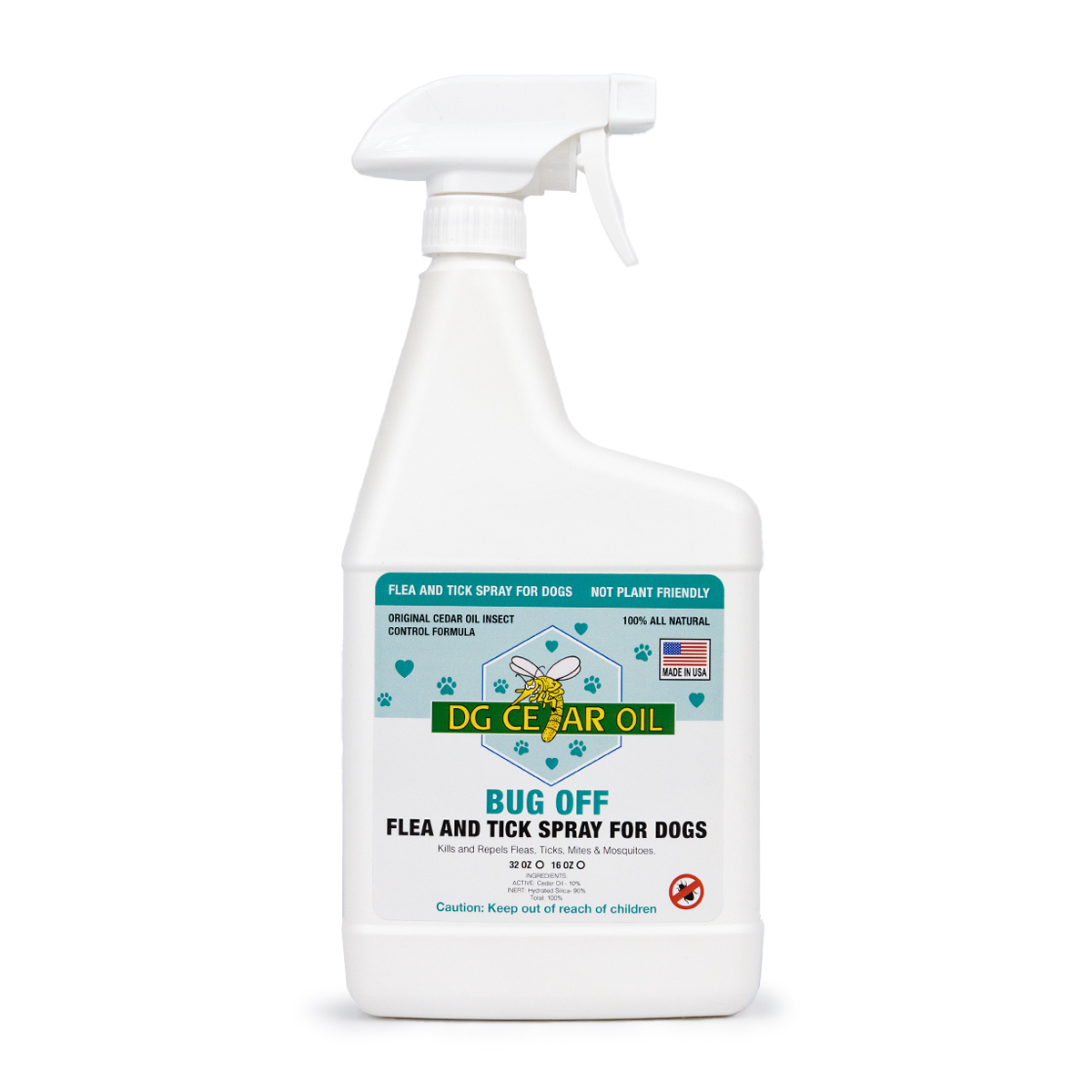 Flea and Tick Repellent Cedar Oil Spray for Dogs - 32 Ounce: DG Cedar Oil