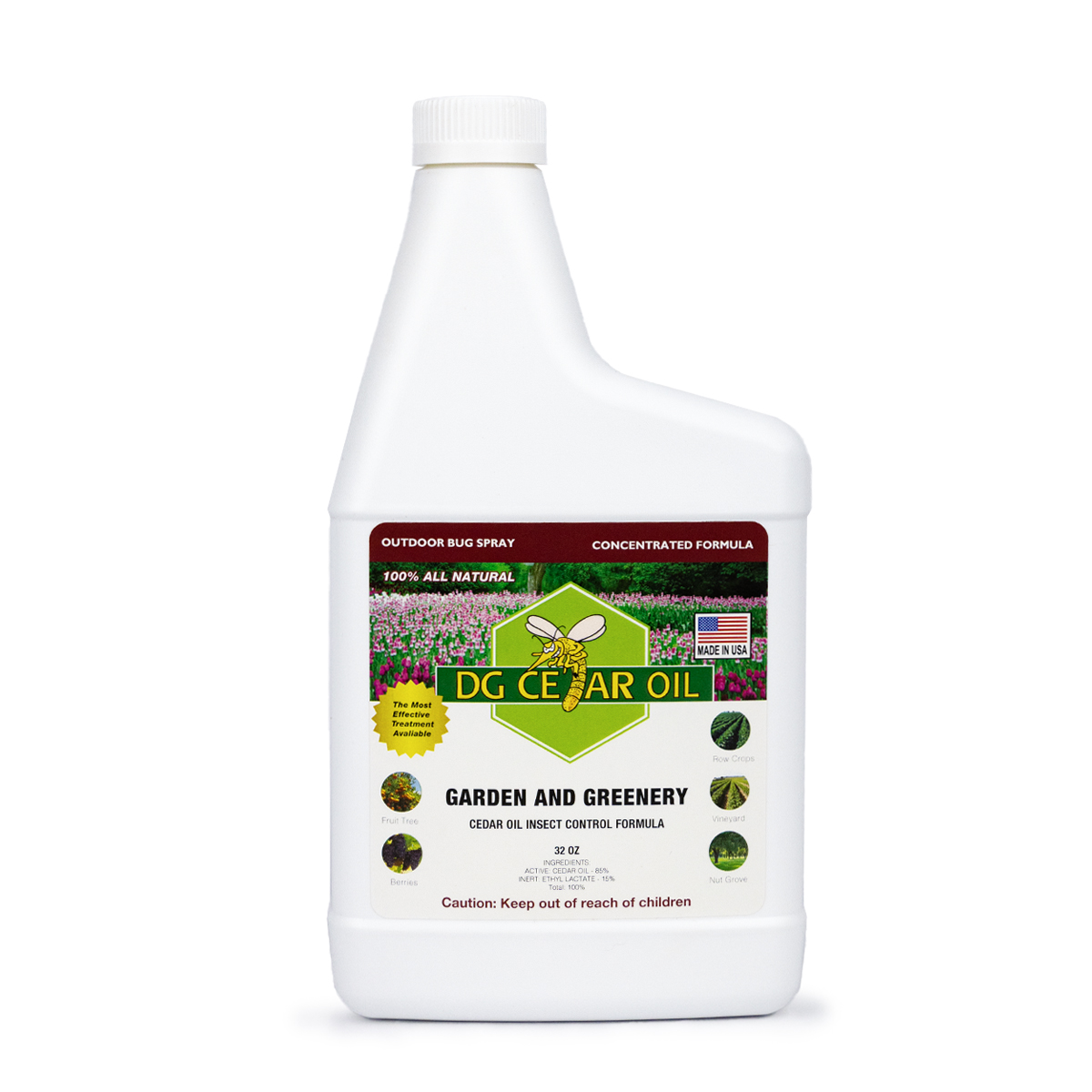 Garden and Agricultural Cedar Oil Insect Spray Concentrate 32oz.