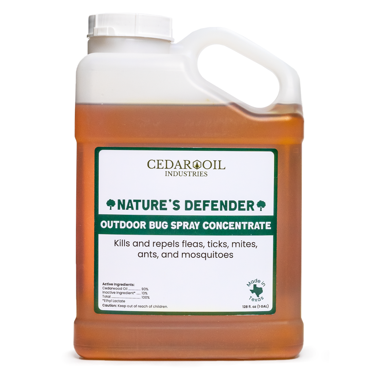 Cedar oil insect repellent spray for outdoor pest control one gallon